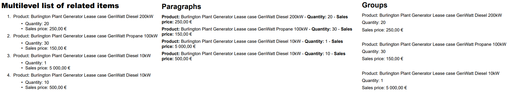 Assigning Related List to Element